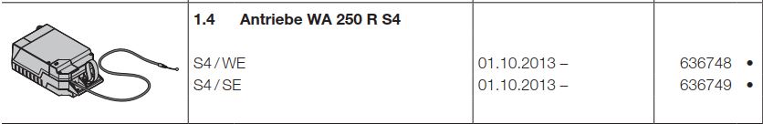 Hörmann Antriebe WA 300 R S4 / SE